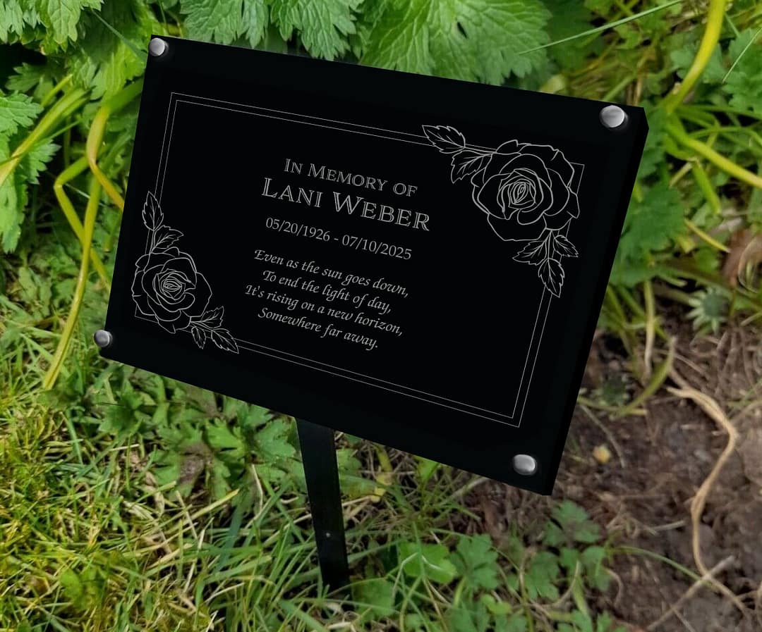 Memorial Plaques - Laser Impressions